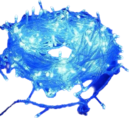 10m Connectable 100 LED Plug In Indoor StringLights - Blue