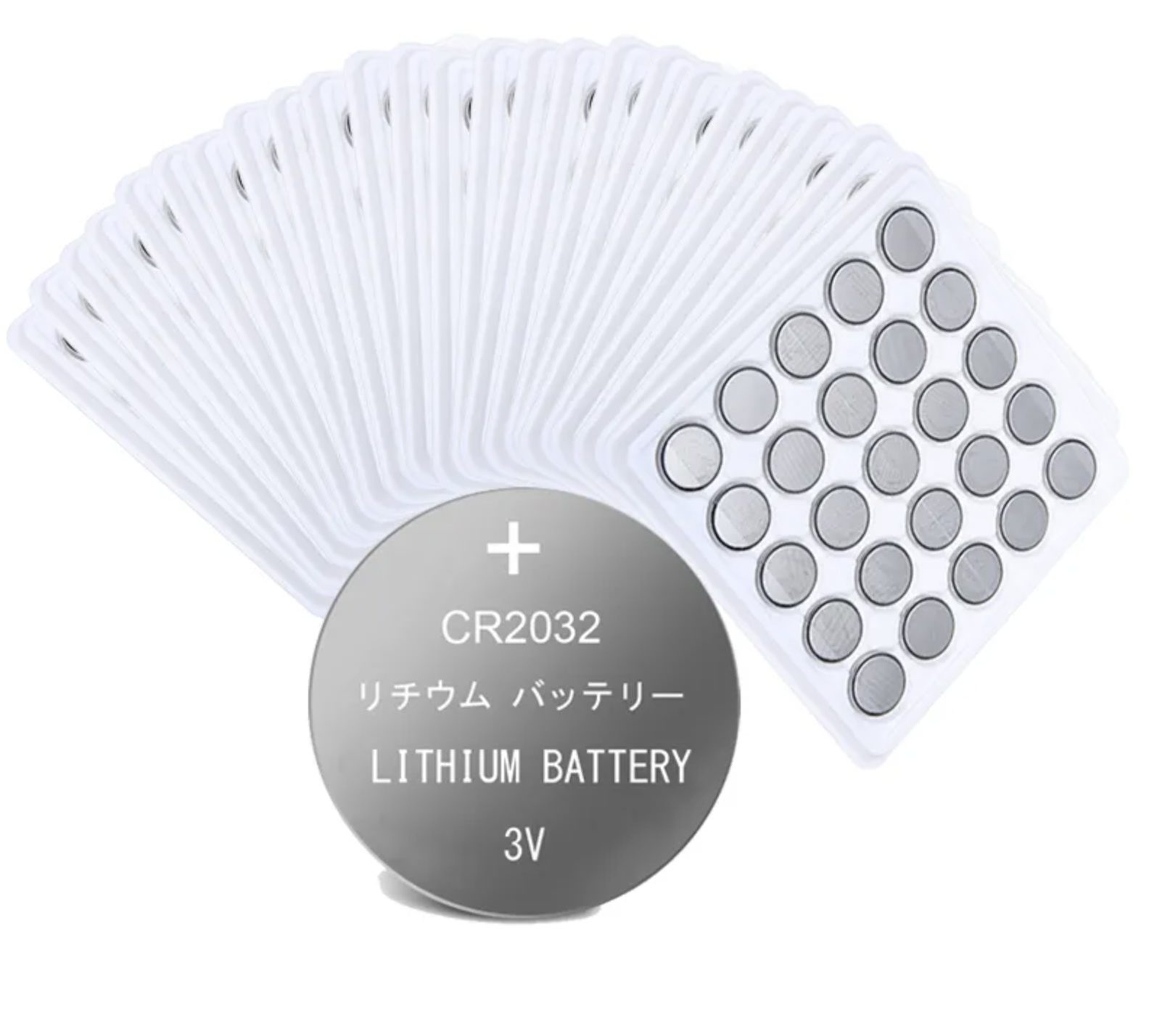 500 Pieces Lithium Battery CR2032 3V Button Cell Batteries